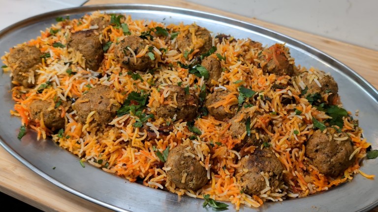 Succulent Beef Kofta Biryani - Burmawala Kitchen