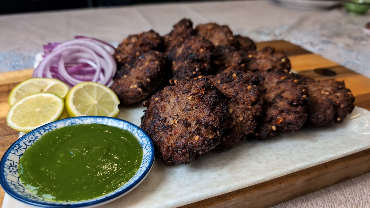 Peshwari Beef Chapli Kebab - Burmawala Kitchen
