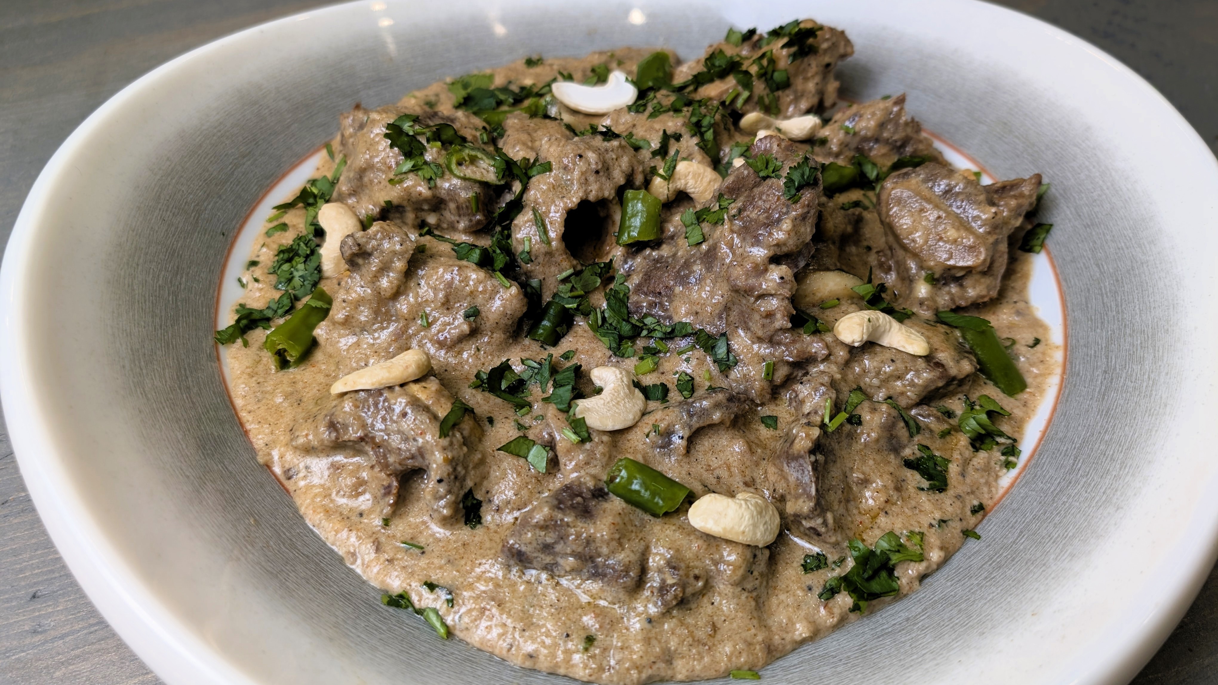 Mughlai White Mutton Handi - Burmawala Kitchen